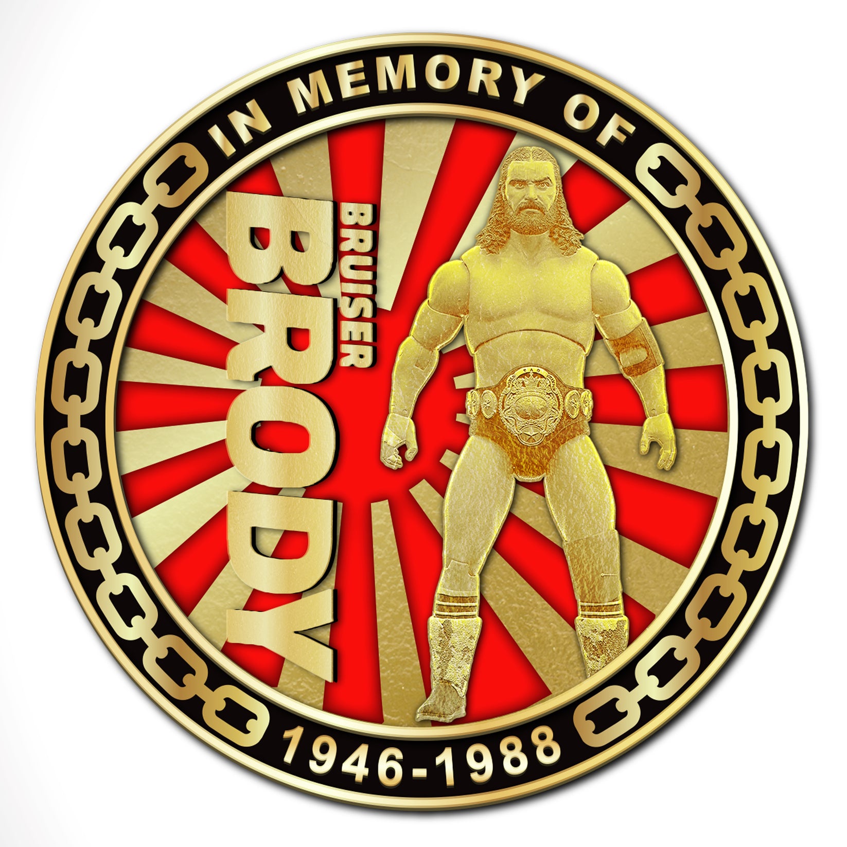 Bruiser Brody - Collectors Coin – The Wrestling Collection